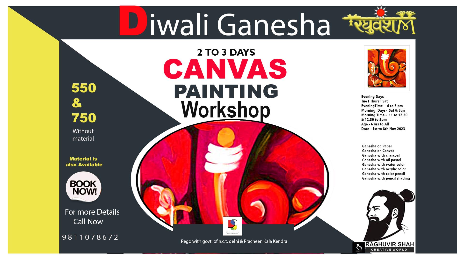 Ganesha Canvas Painting Workshop 2023 Ganesha Canvas Painting Workshop 2023